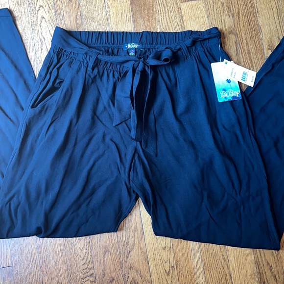 BeBop | Pants & Jumpsuits | Nwt Bebop Black Tie Pants | Poshmark